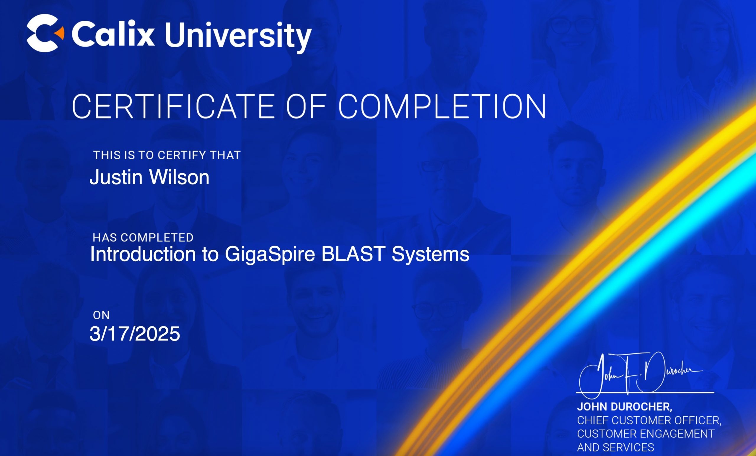 Achieved new Calix Certificates - j2sw Blog